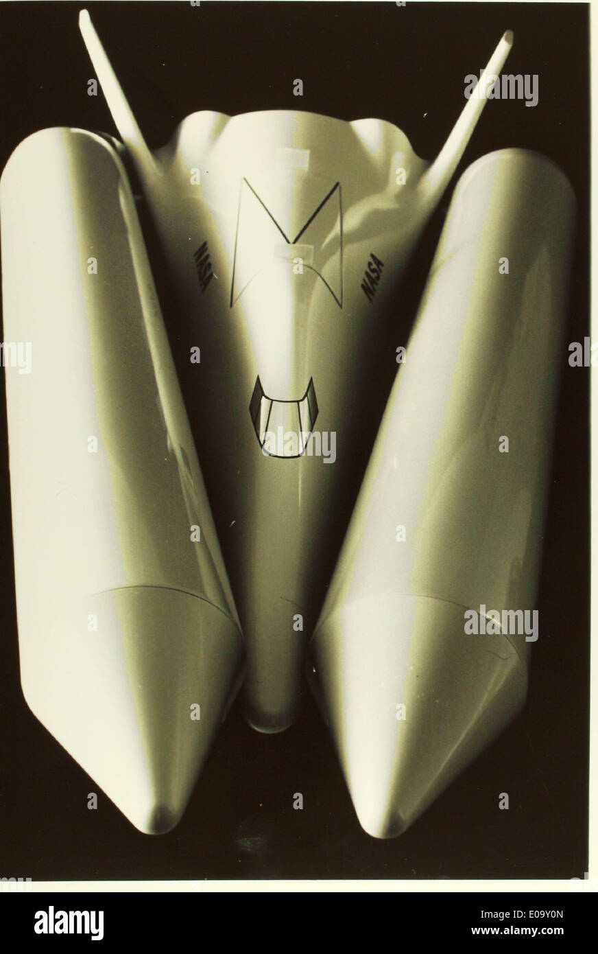 A glossy photograph from the early days of the NASA Space Shuttle ...