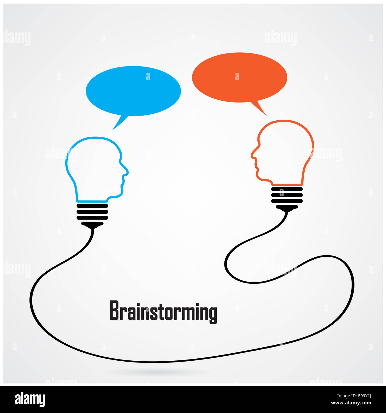 Creative light bulb Idea concept background design for poster flyer ...