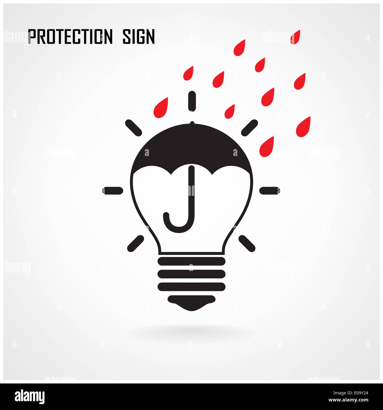 Creative lamp and protection concept background design for poster flyer ...