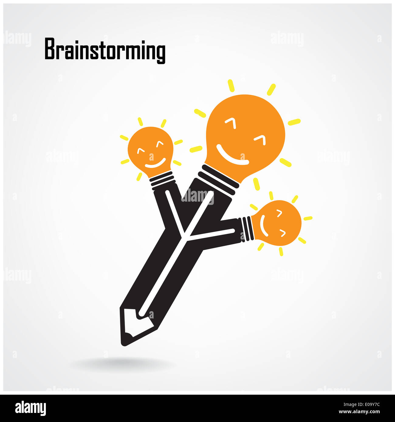 Creative light bulb Idea concept background design for poster flyer ...