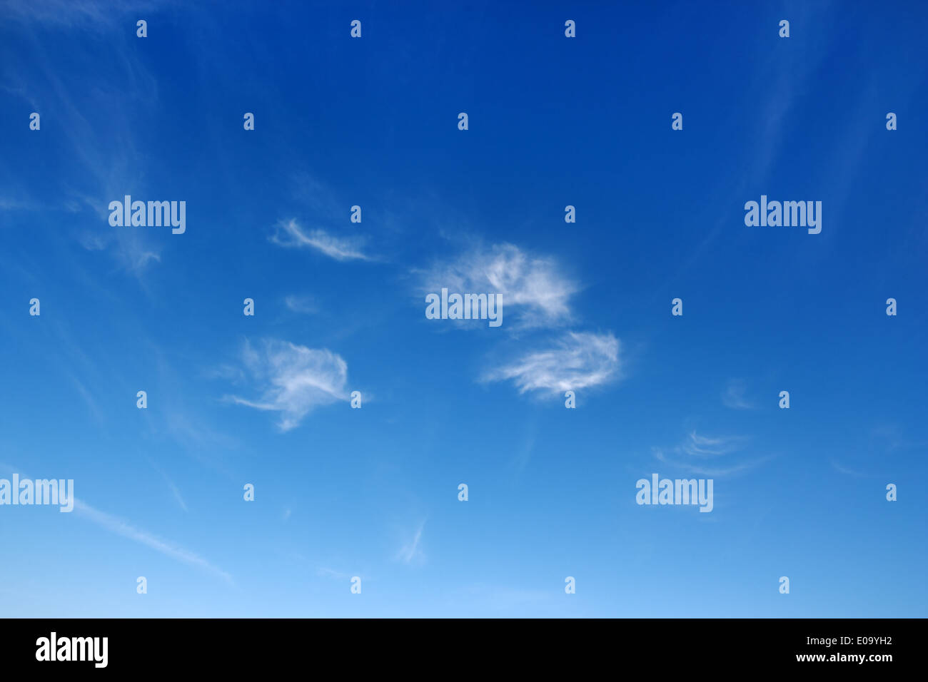 Beautiful sky over horizon and white clouds. Morning sky Stock Photo ...