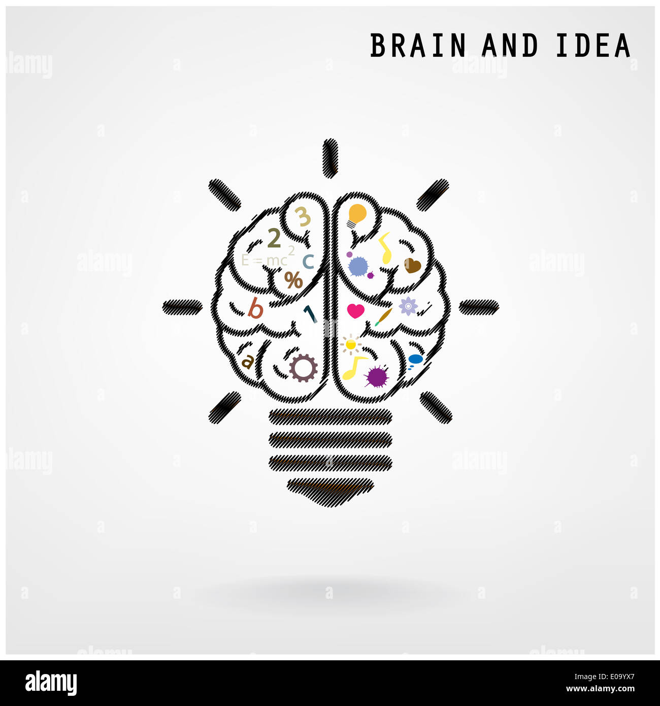 Creative light bulb Idea concept background design for poster flyer ...