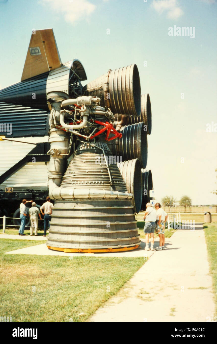 This glossy photograph showcases the NASA Saturn V rocket, the vehicle that propelled astronauts ...