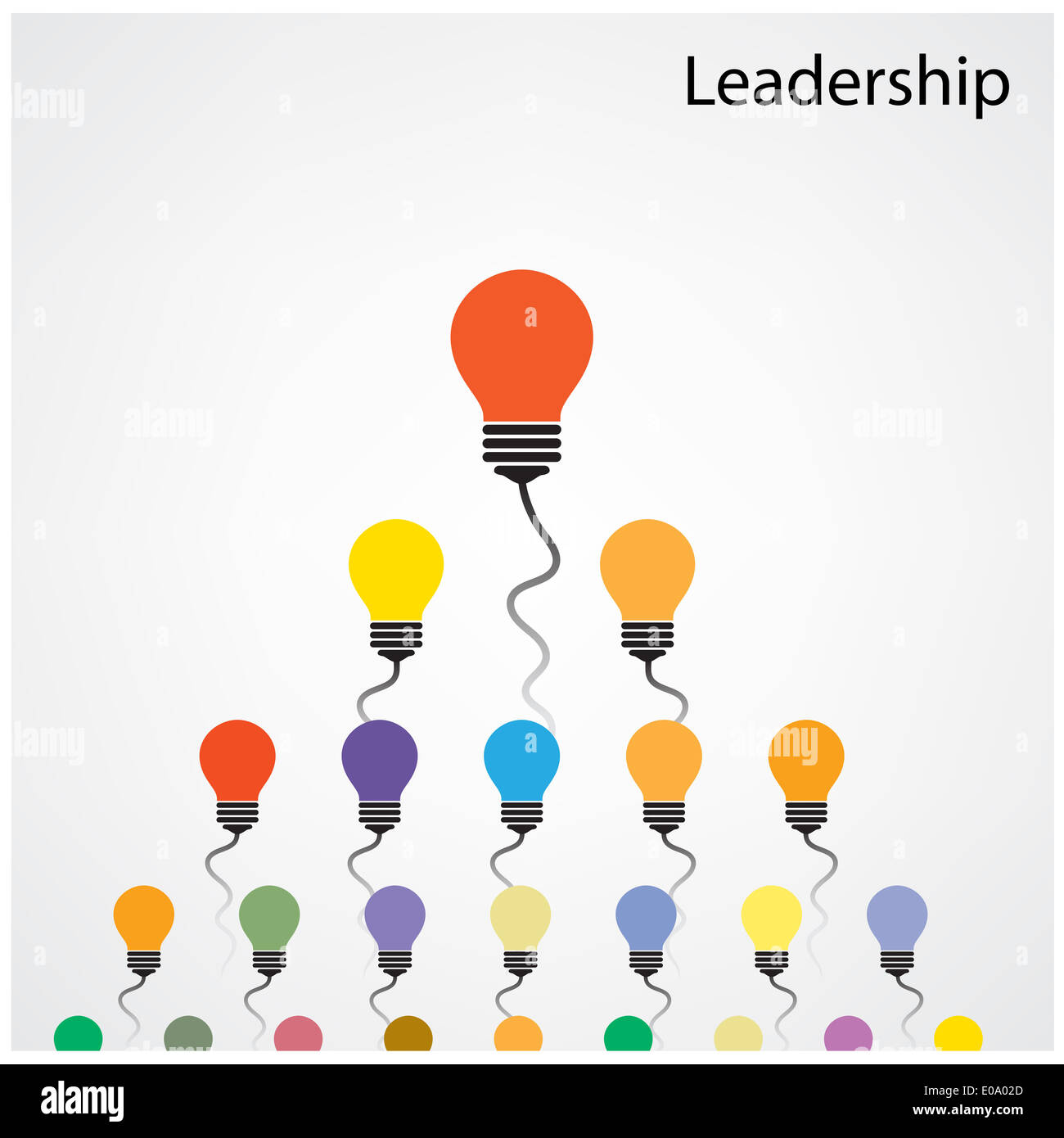 Creative light bulb idea concept background design for poster flyer ...