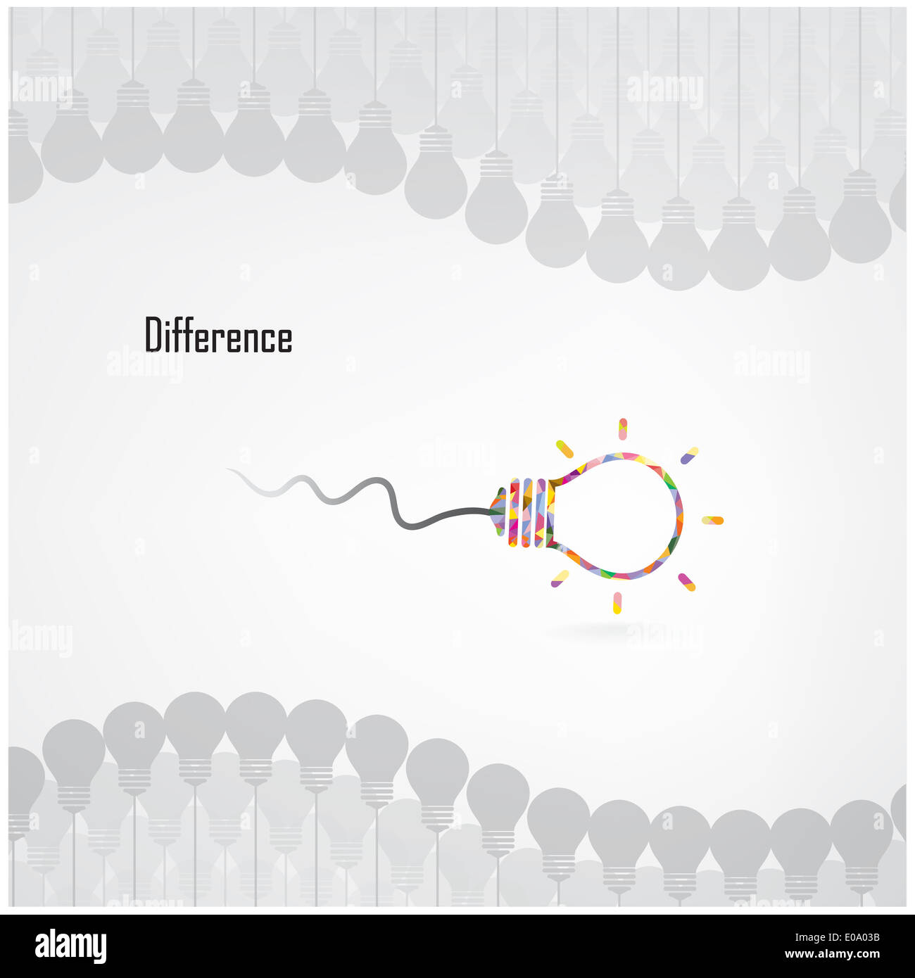 Creative light bulb Idea concept background design for poster flyer ...