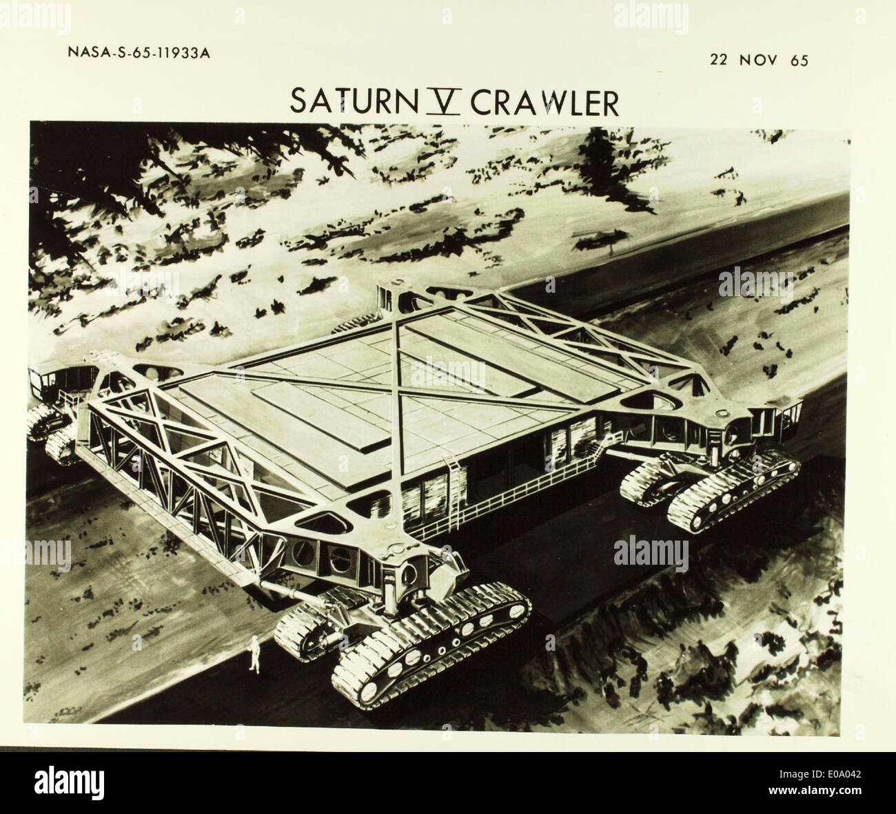 A glossy photograph of the Saturn SA-5 rocket, part of NASA’s space ...