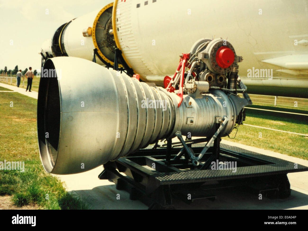 This glossy photo from NASA showcases the Saturn rocket, a key part of ...