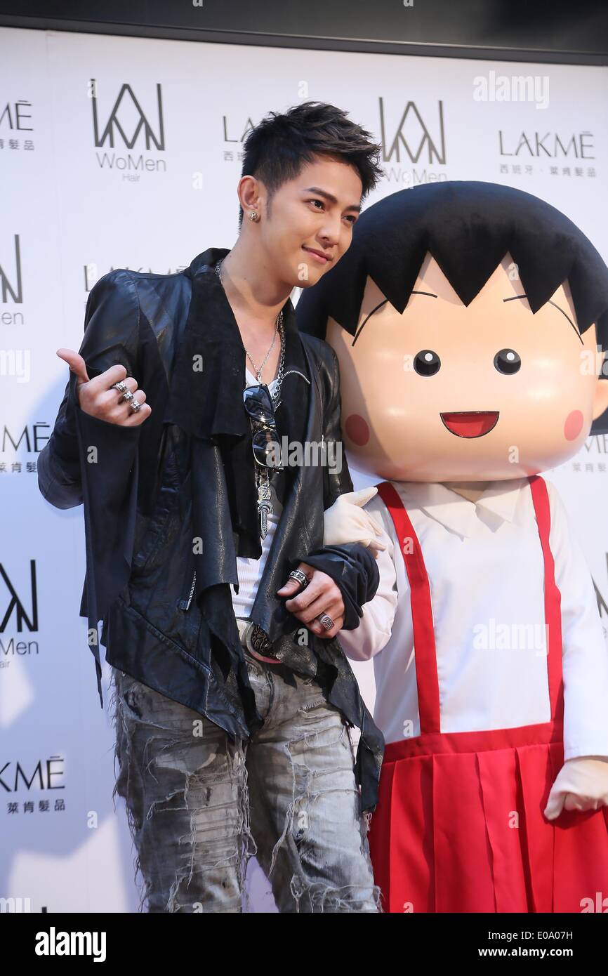 Taipei. 6th May, 2014. Chun Wu, Jiro Wang and Calvin Chen attend ...