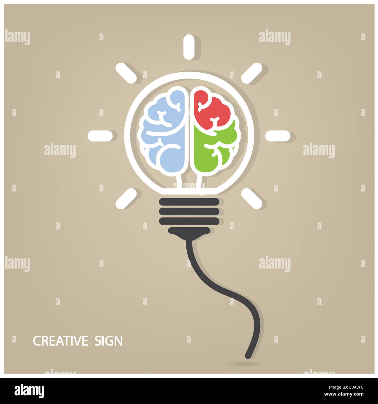 Creative light bulb Idea concept background design for poster flyer ...