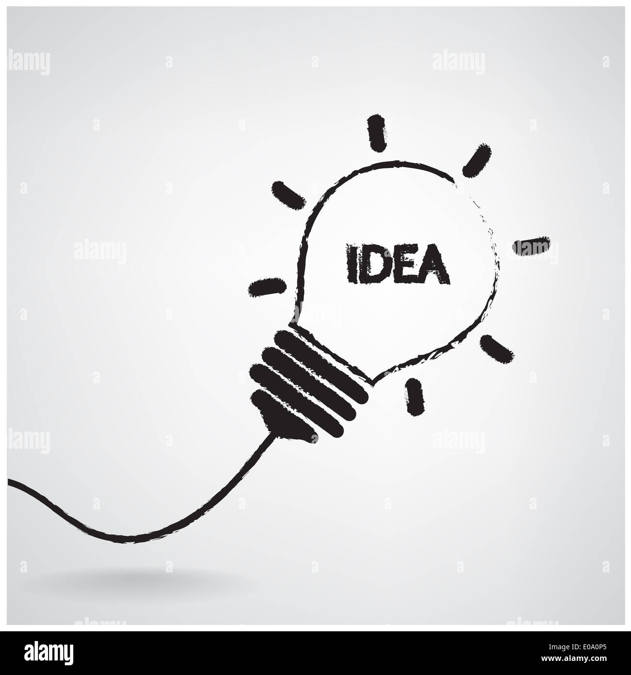 Creative light bulb Idea concept background design for poster flyer ...