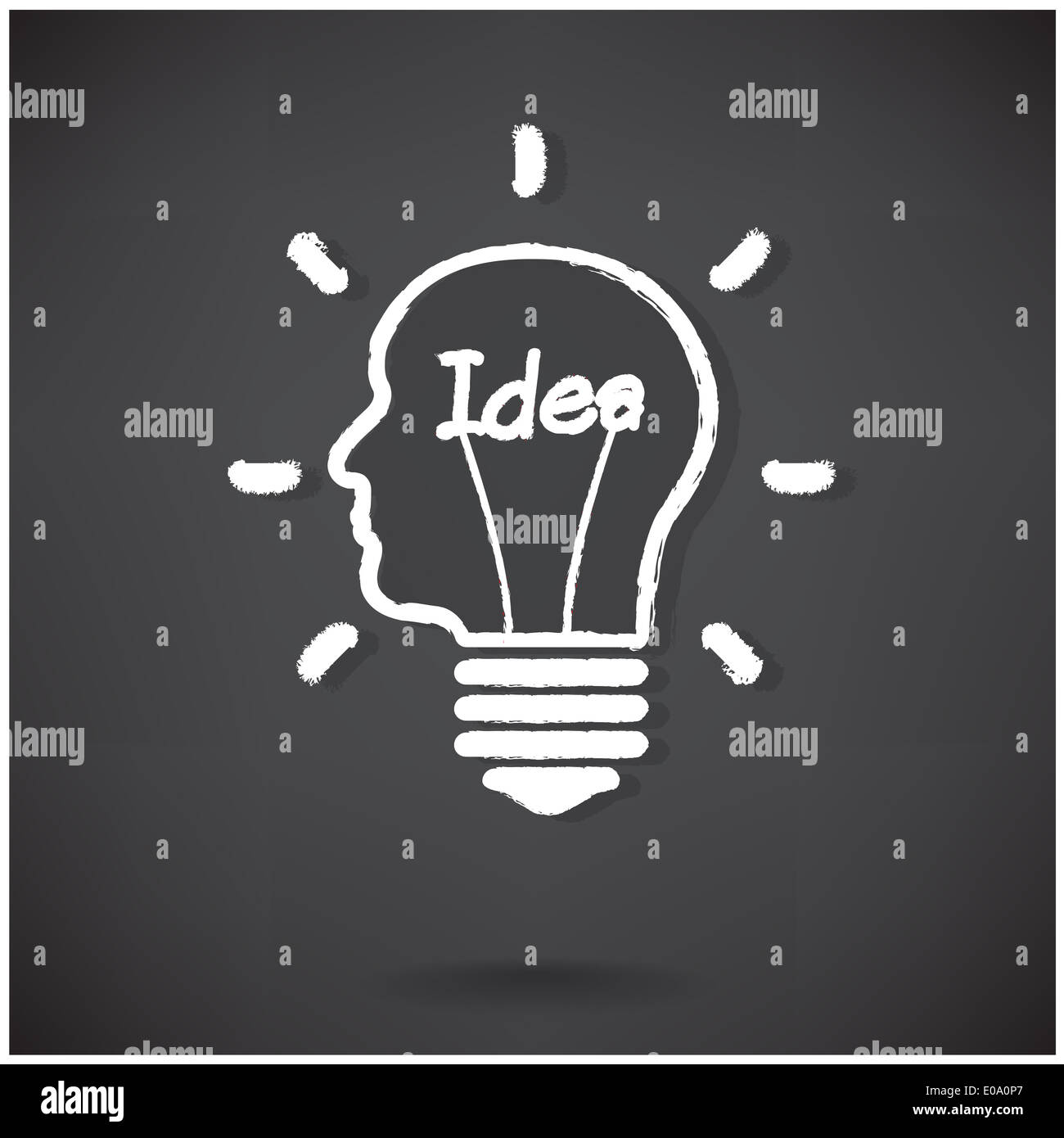 Creative light bulb Idea concept background design for poster flyer ...