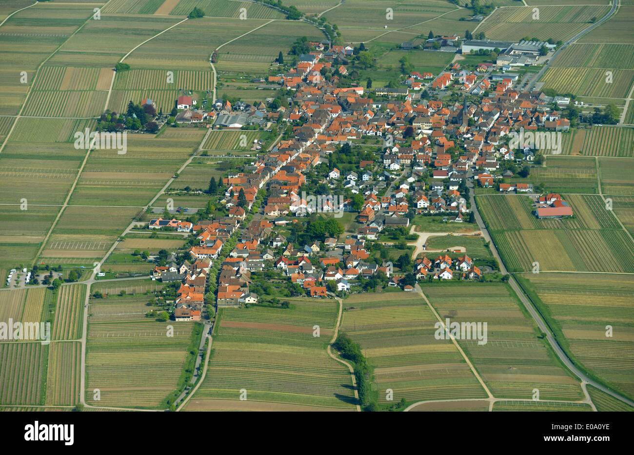 Aerial photography of Rhoth unter Rietberg. 17.04.2014 Stock Photo - Alamy