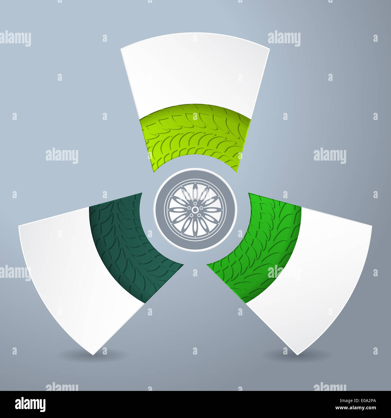 Infographic background design with rim and tire treads Stock Photo - Alamy