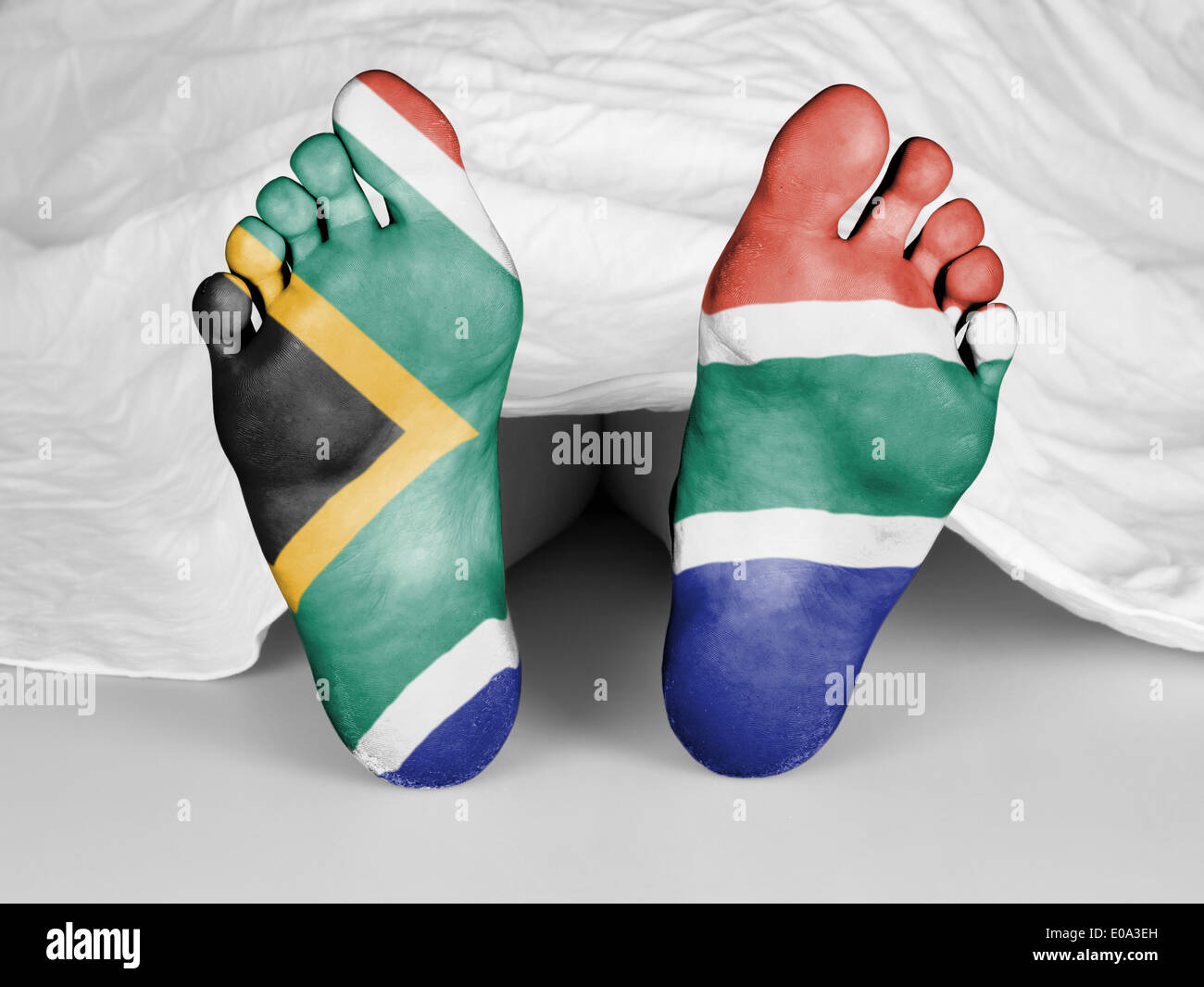 South african official flag hi-res stock photography and images - Alamy