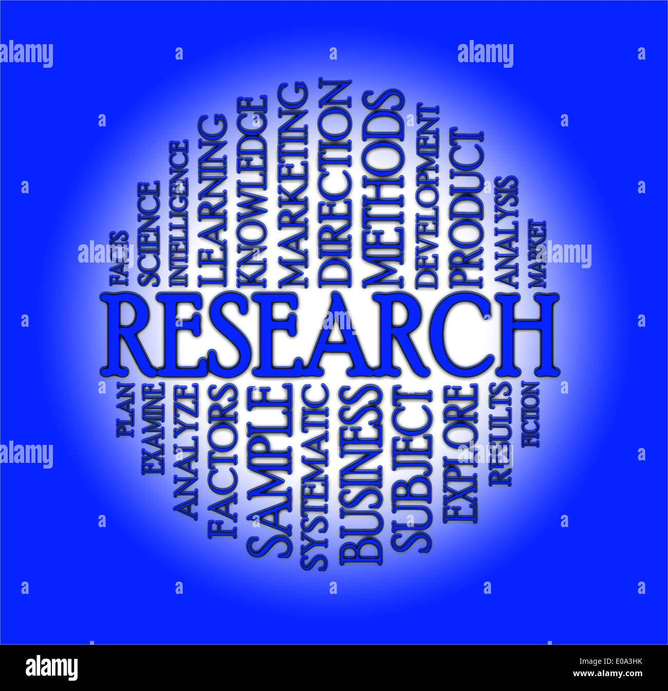 Research cloud concept with a colorful background Stock Photo - Alamy