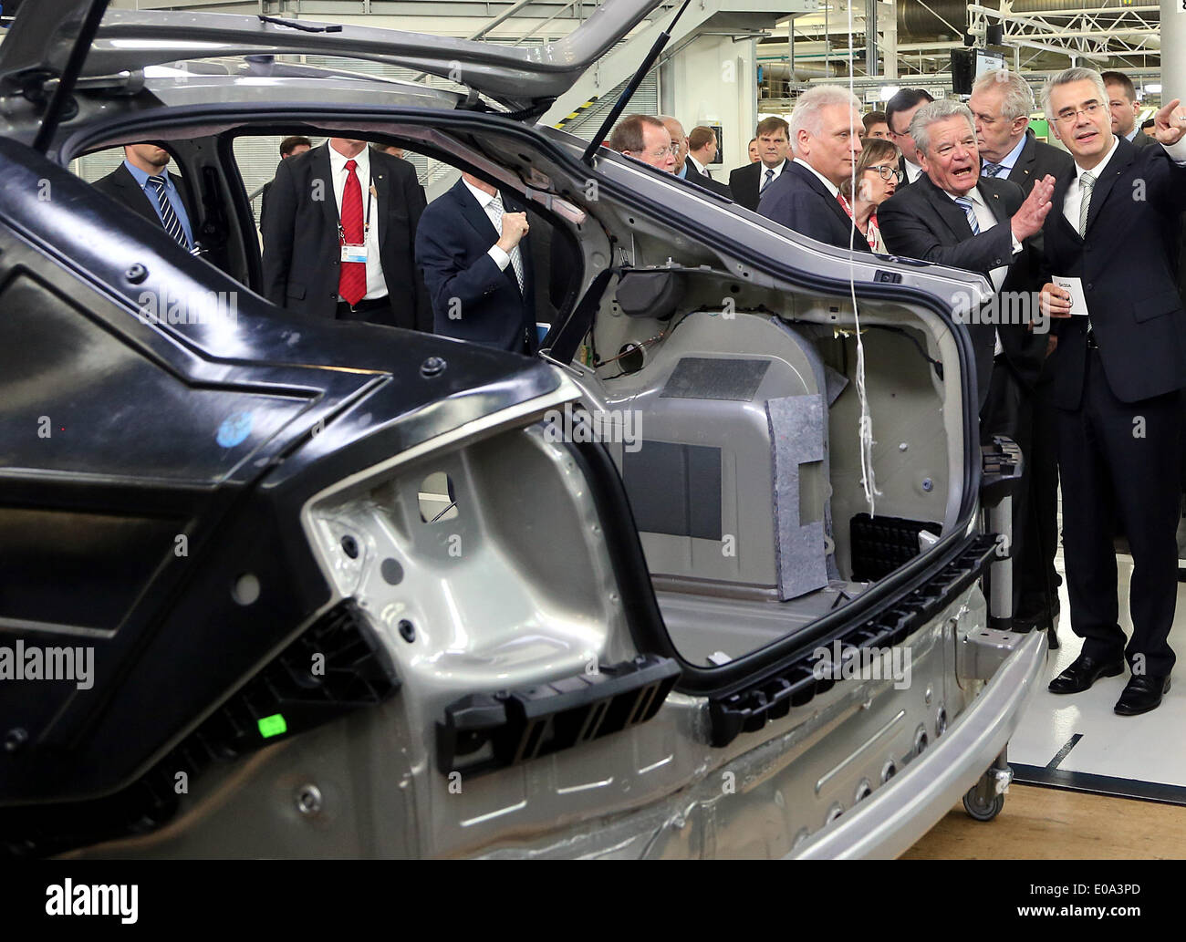 Mlada Boleslav, Czech Republic. 07th May, 2014. President of Germany ...