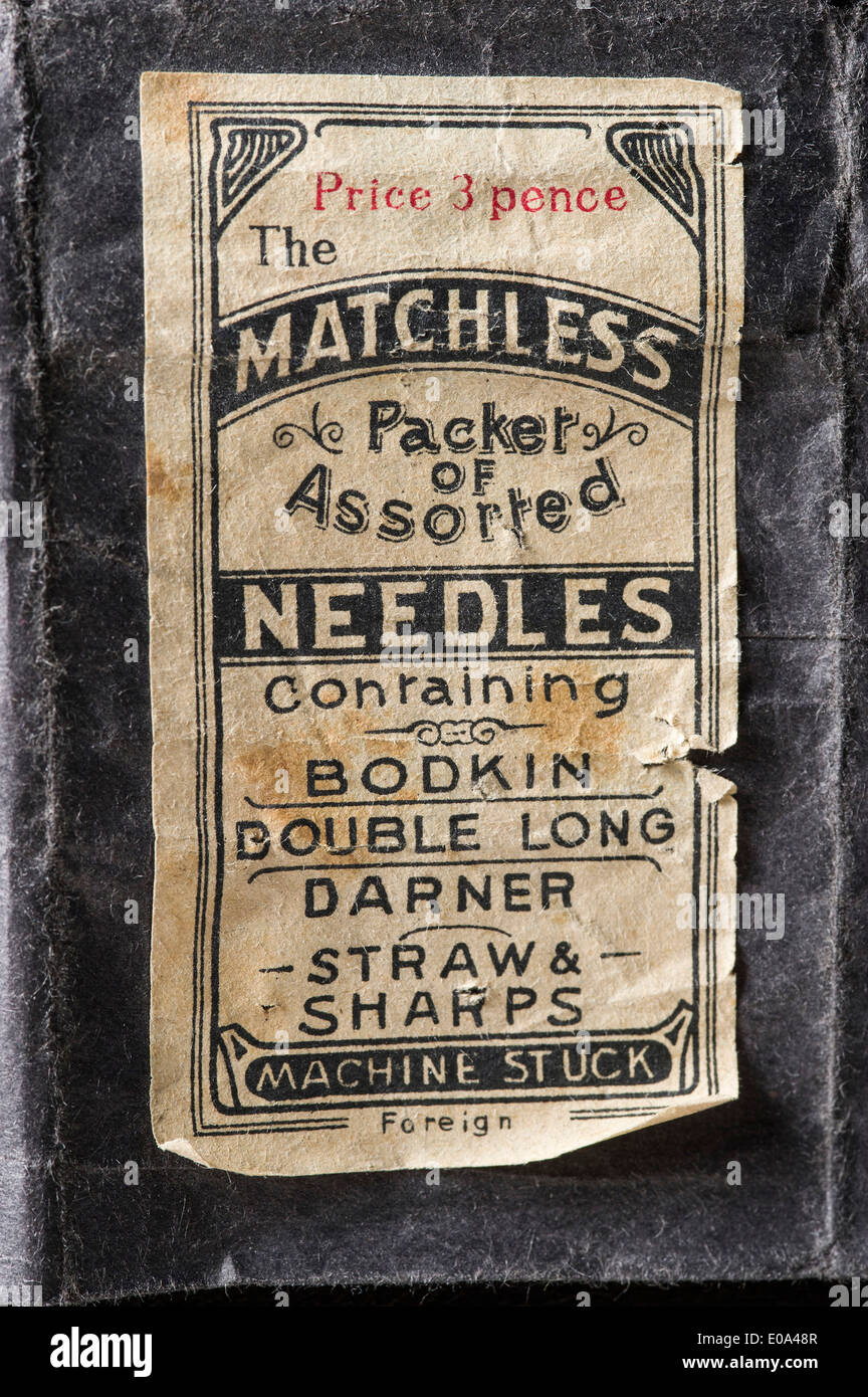 Sewing needle packet hi-res stock photography and images - Alamy