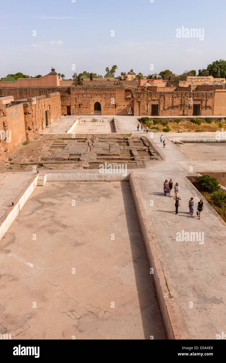 Ruins of the El Badii Palace, Marrakech, Morocco, North Africa Stock ...