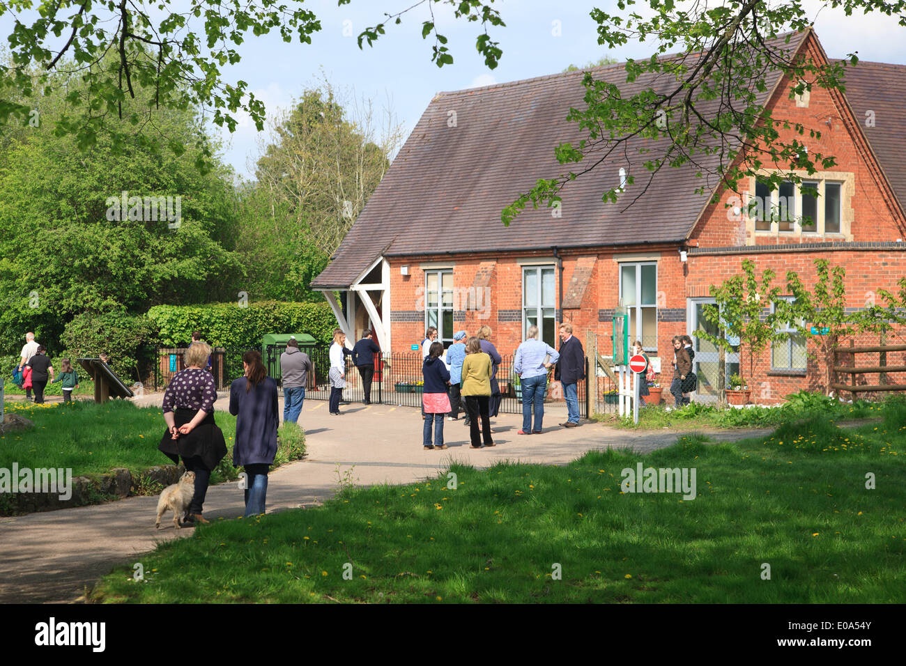 Children coming out of school hi-res stock photography and images - Alamy
