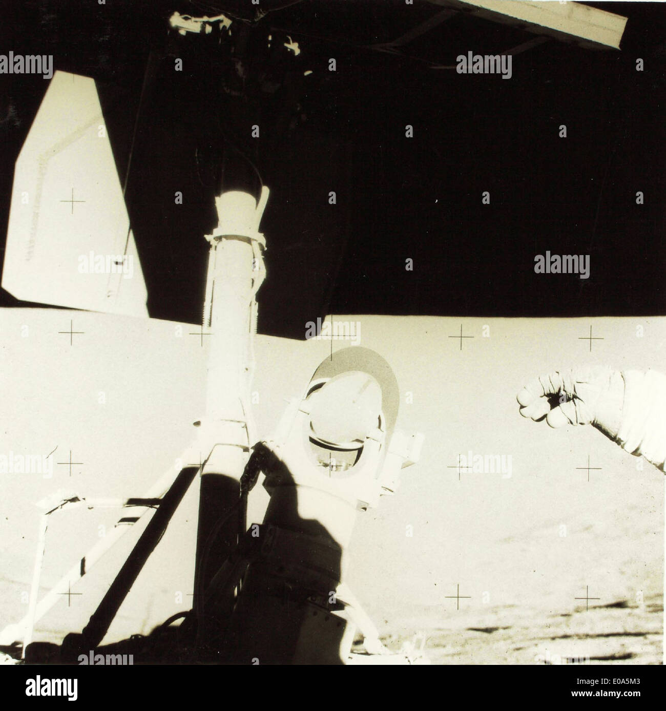 This glossy photo showcases the Lunar Surveyor, a key NASA spacecraft ...