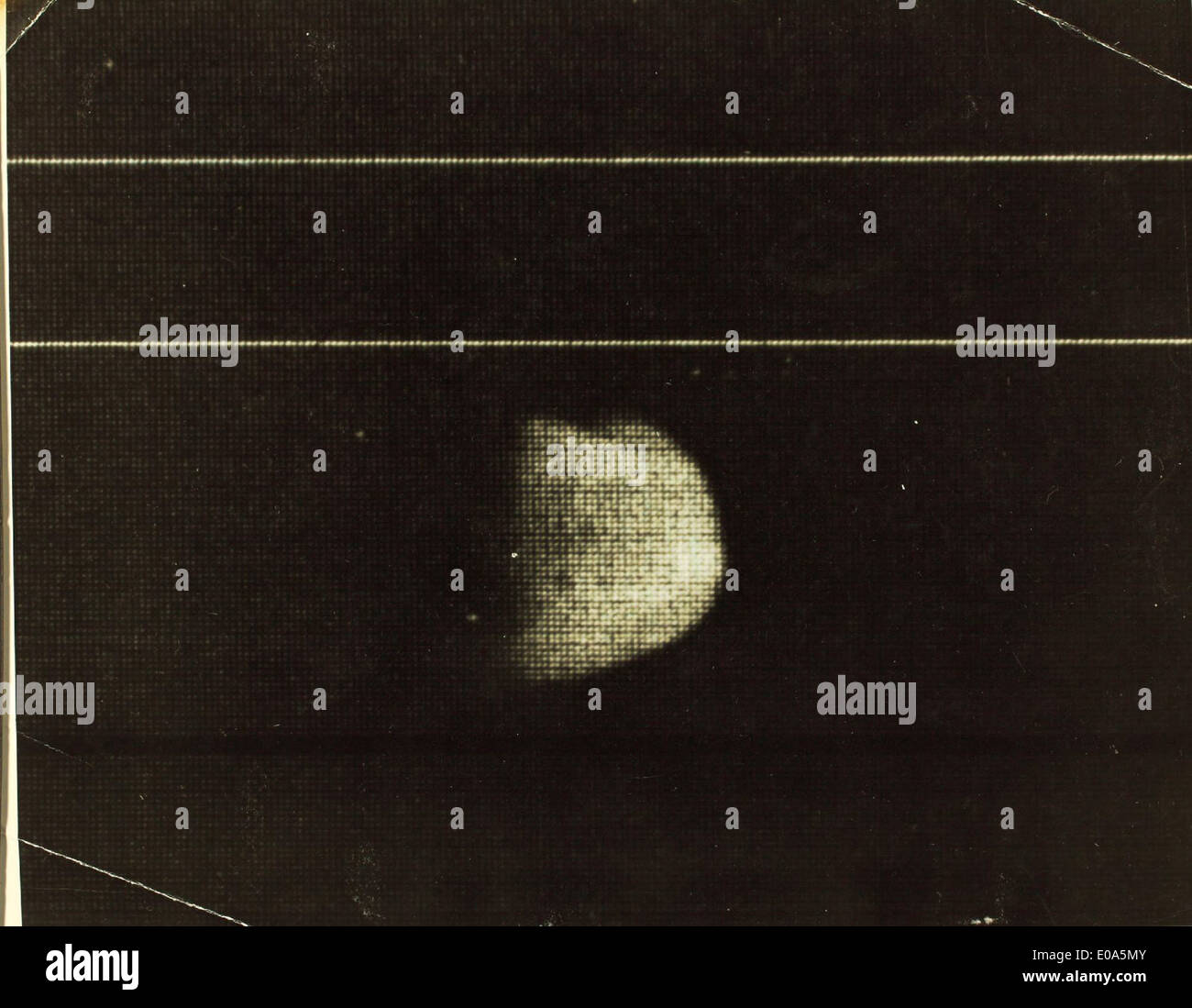 This glossy photo shows the Mariner spacecraft, part of NASA’s planetary exploration program ...