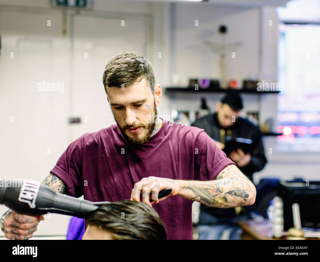 Hair styling techniques hi-res stock photography and images - Alamy