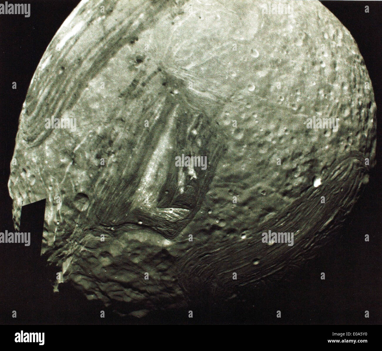 A glossy photo of NASA's Voyager spacecraft, which provided ...
