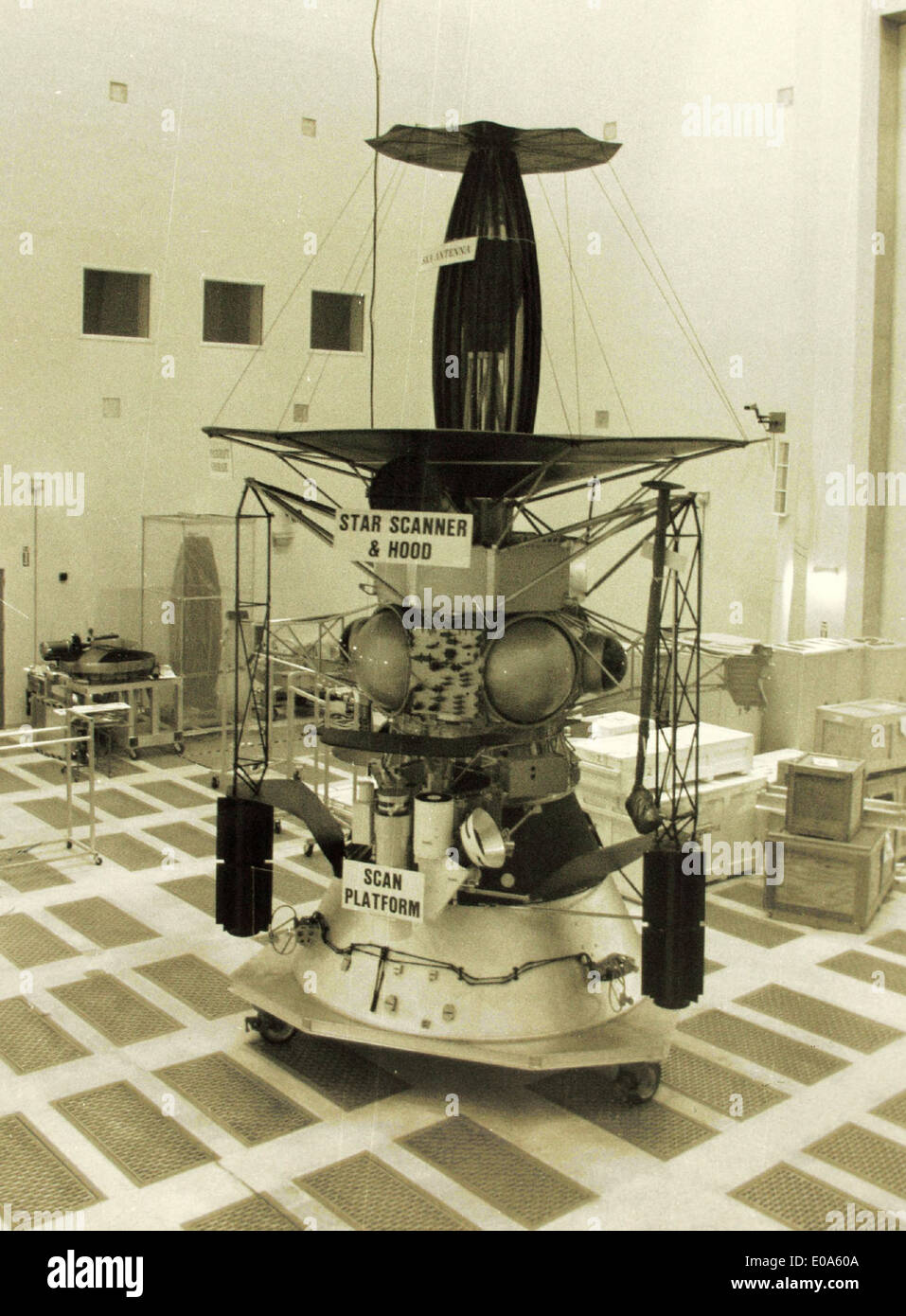 A glossy photo of NASA's Galileo spacecraft, which launched in 1989 ...