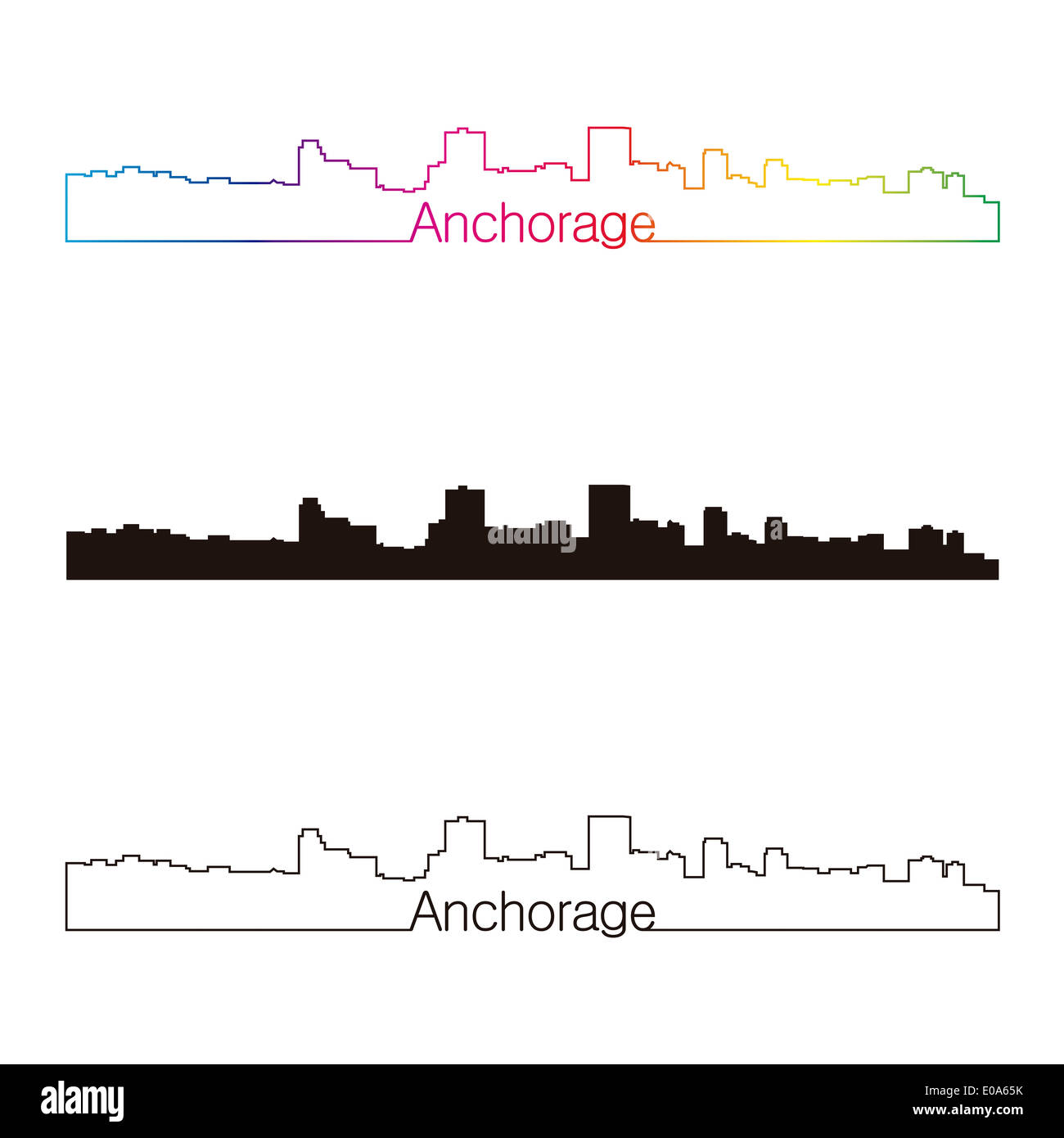 Anchorage, alaska Cut Out Stock Images & Pictures - Alamy