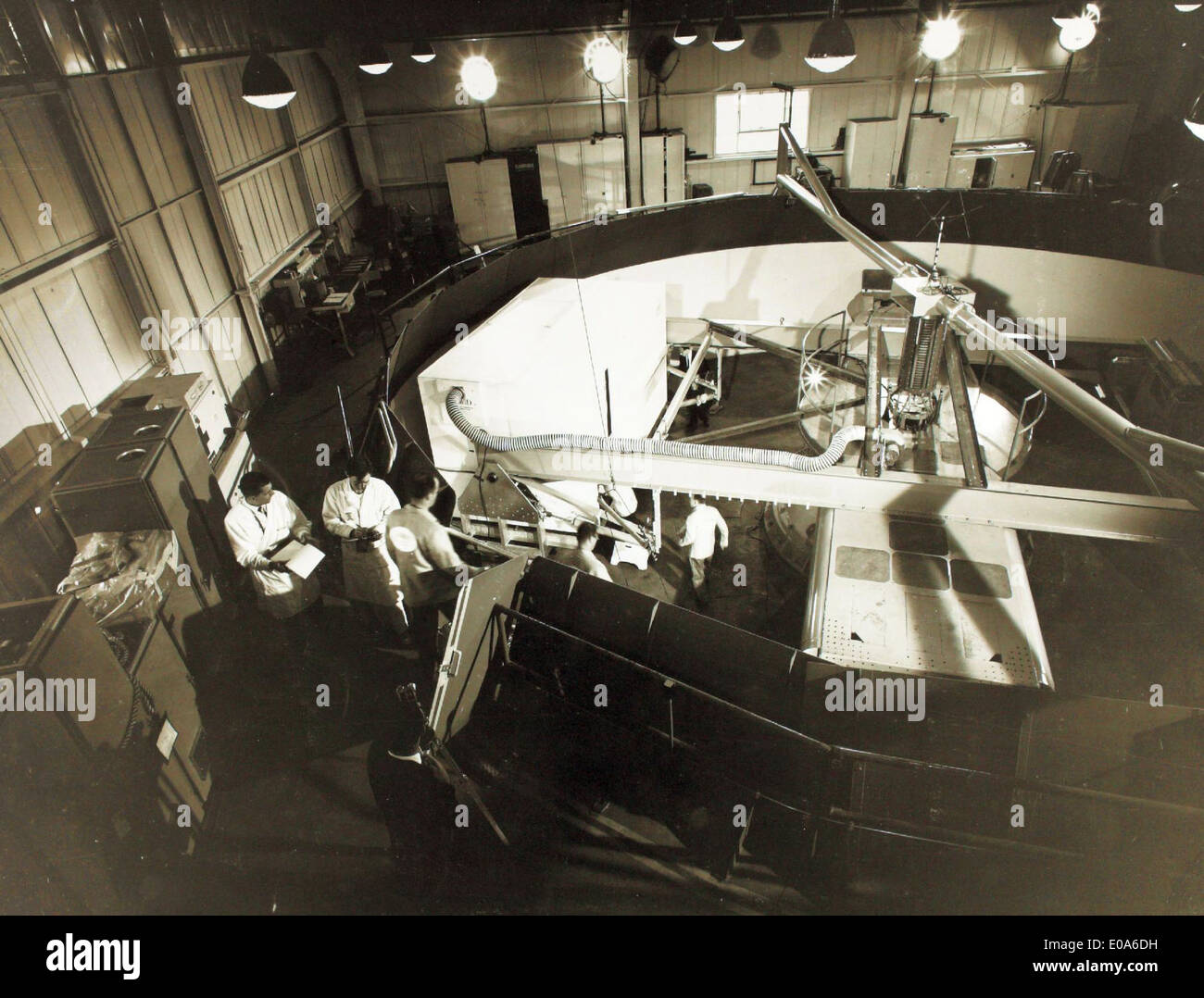 This glossy photo captures an astronaut training session at NASA ...