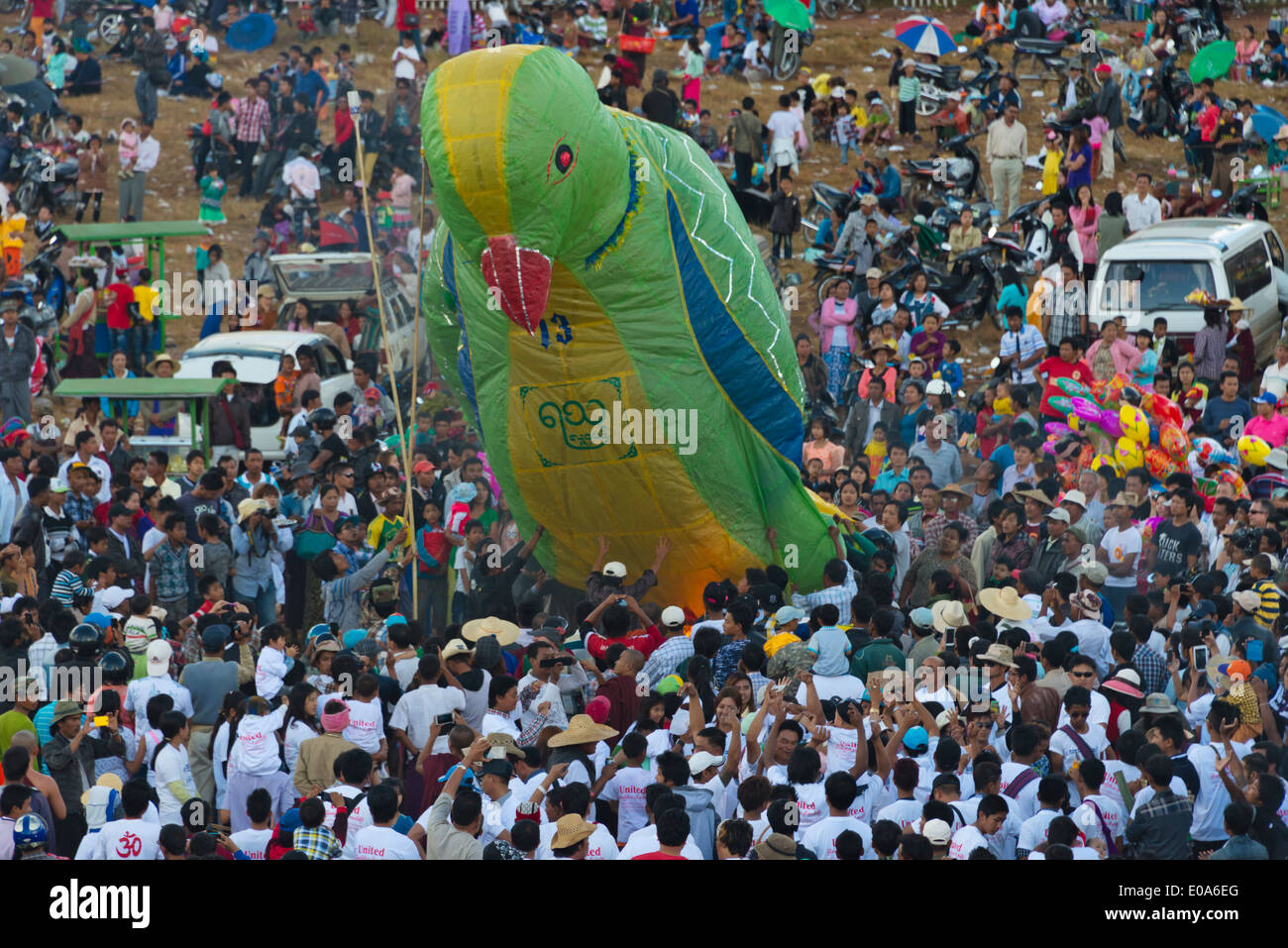 Bird balloon at Balloon Festival, Taunggyi, Shan State, Myanmar Stock ...