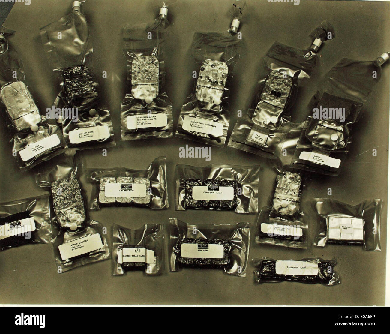The Space Food glossy photo showcases the advancements in food ...