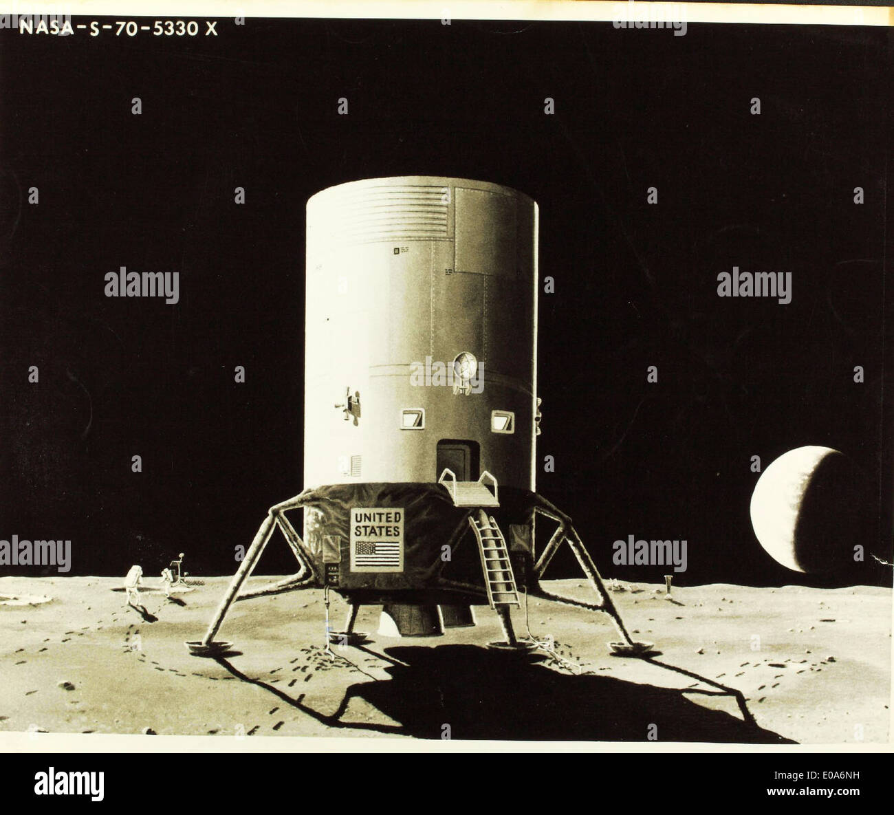 This glossy photo showcases a multi-use space vehicle, an innovative ...