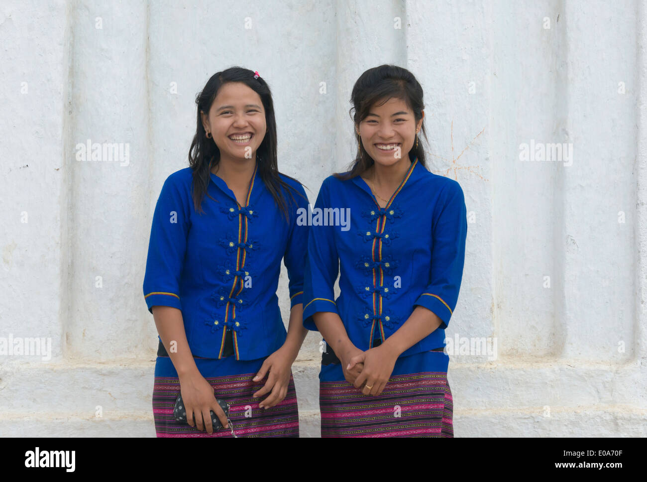 Girl in traditional clothing, Inle Lake, Shan State, Myanmar Stock ...