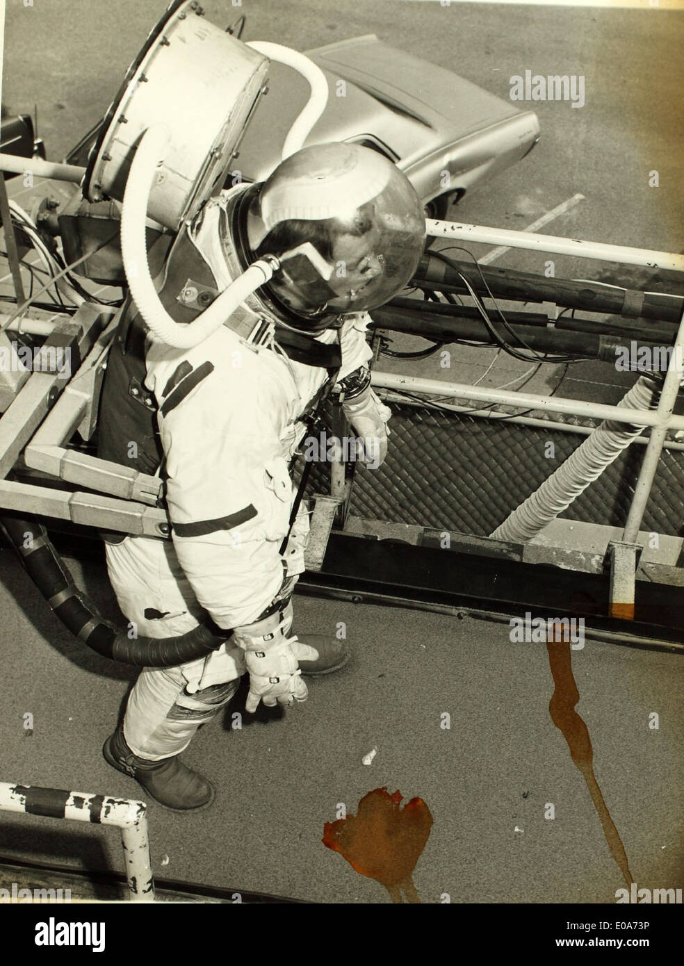 This glossy photo features NASA space suits, which are an essential ...