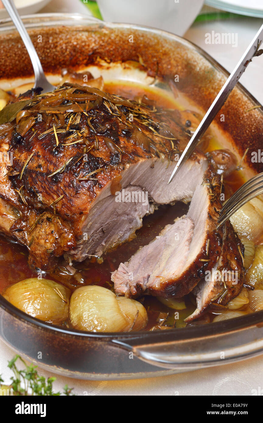Roasting meat hi-res stock photography and images - Alamy