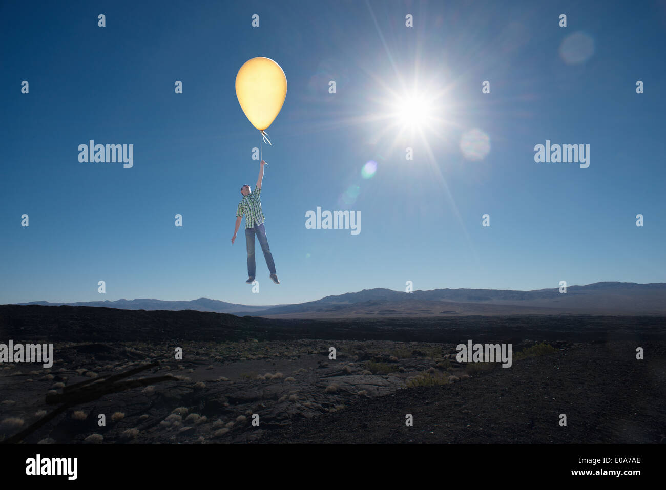 Man floating air hi-res stock photography and images - Alamy