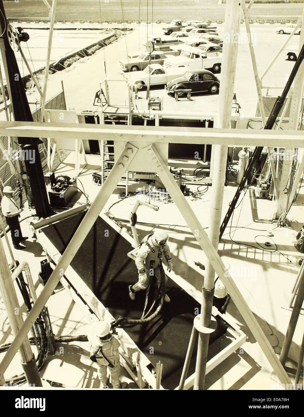 A high-quality glossy photo showcasing NASA space suits, designed for ...