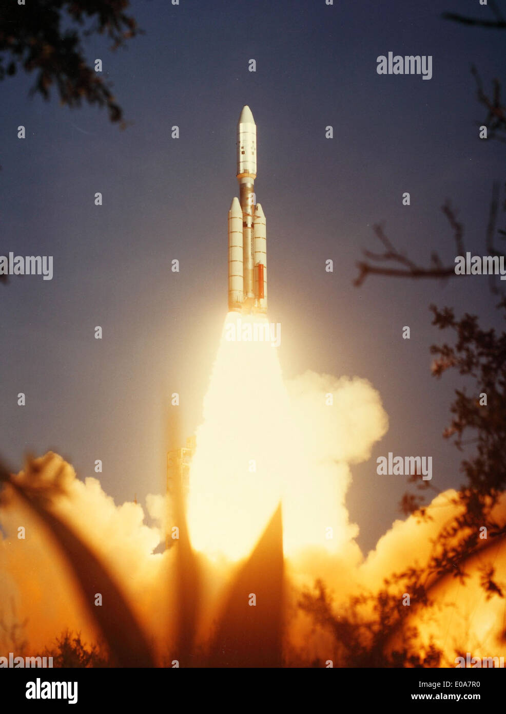 This glossy photo features the Atlas-Centaur rocket, a key part of NASA's space exploration ...