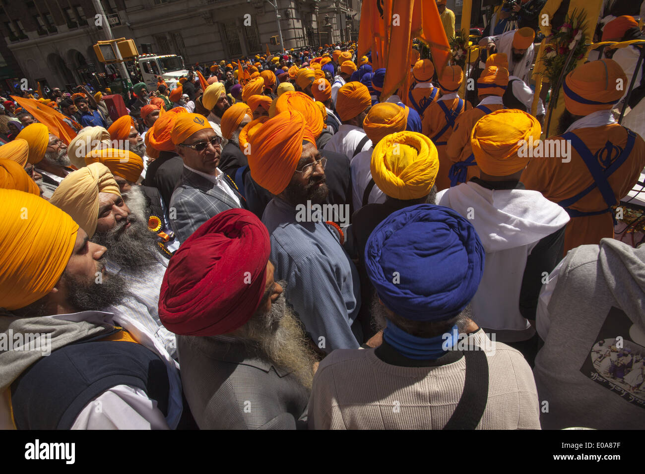 Annual Sikh Parade and festival on Madison ave. in New York City Stock Photo - Alamy