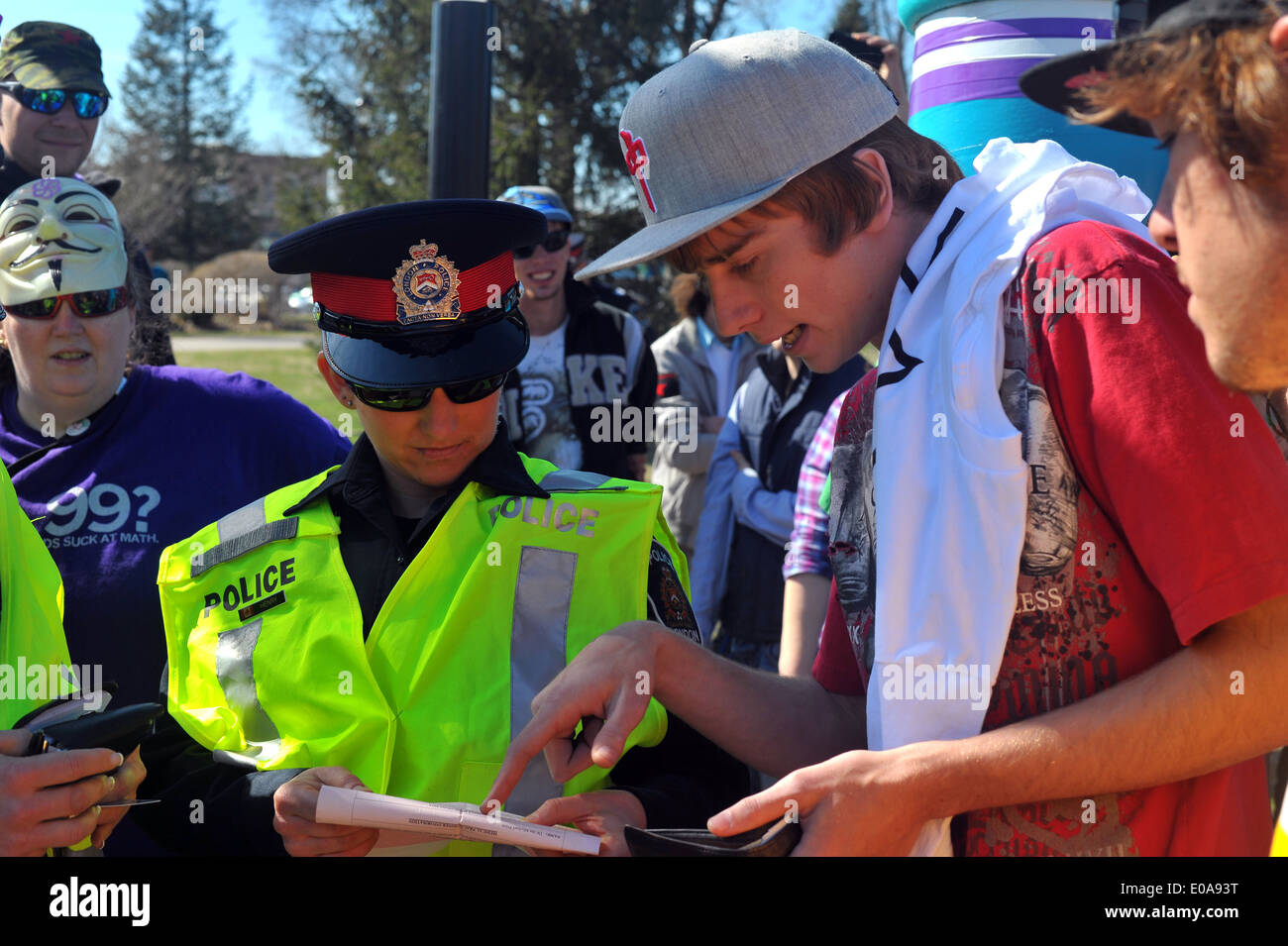 Images from the annual 420 pro cannabis day held in London, Ontario on ...