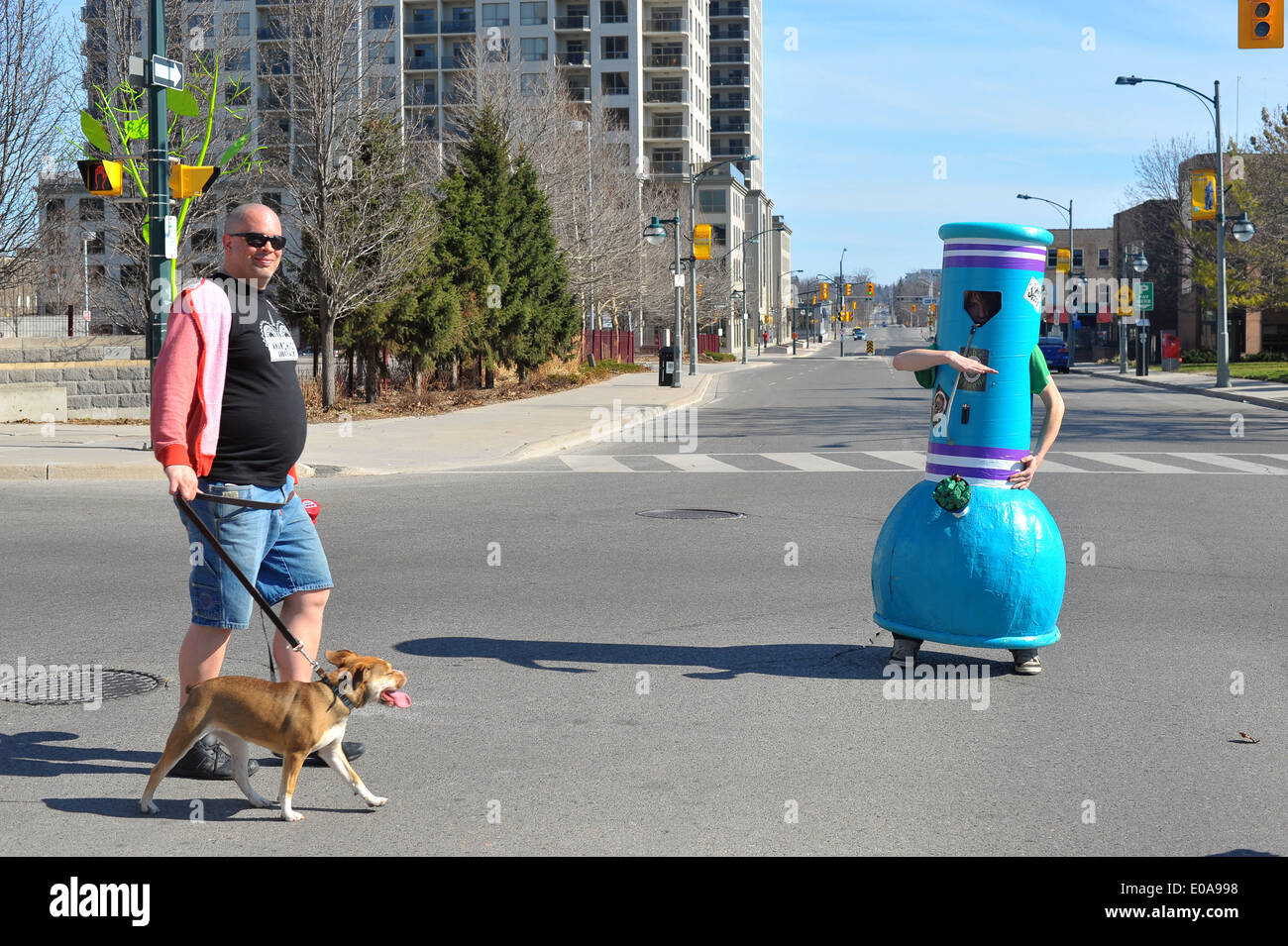 Images from the annual 420 pro cannabis day held in London, Ontario on ...