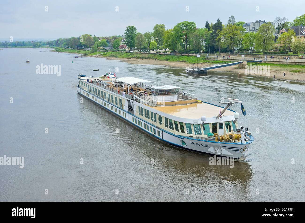 River cruise ship MS Swiss Ruby, Dresden, Germany Stock Photo - Alamy