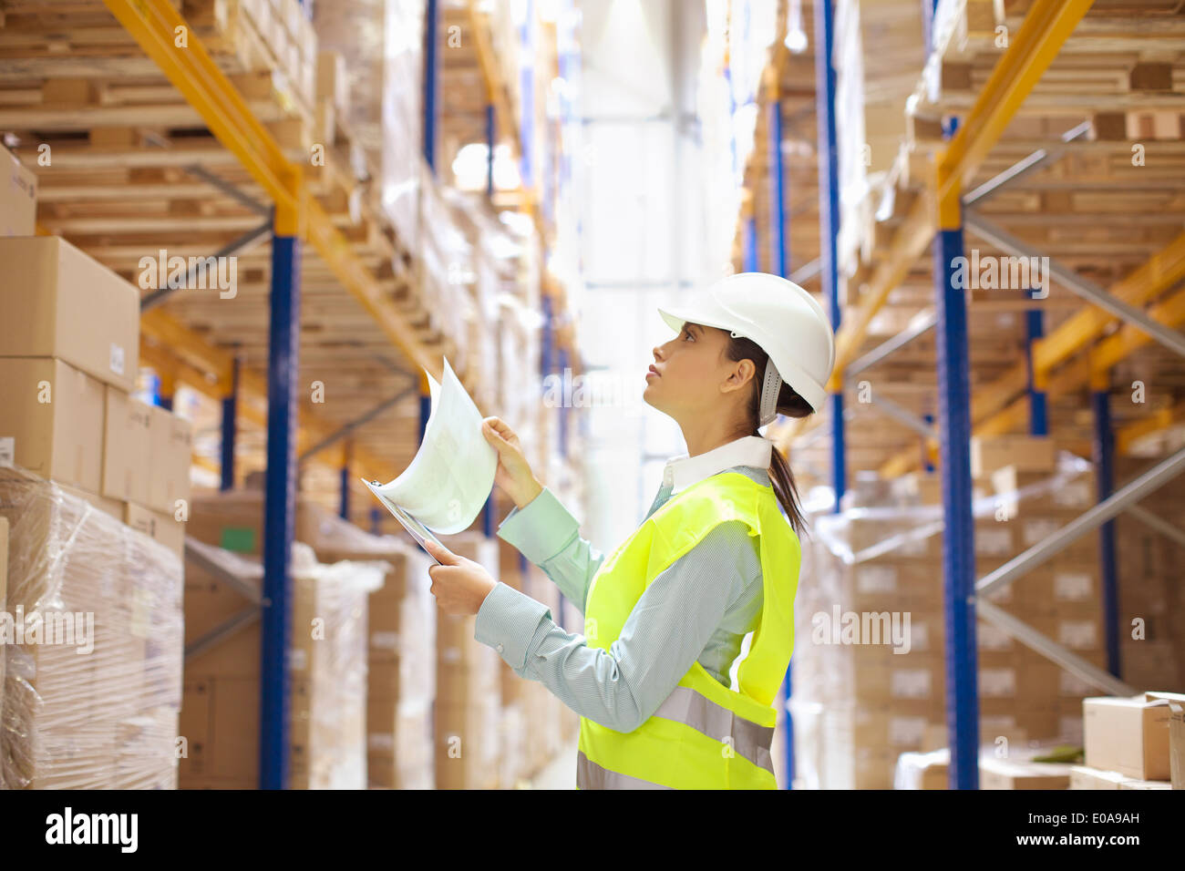 Warehouse worker helmet hi-res stock photography and images - Alamy