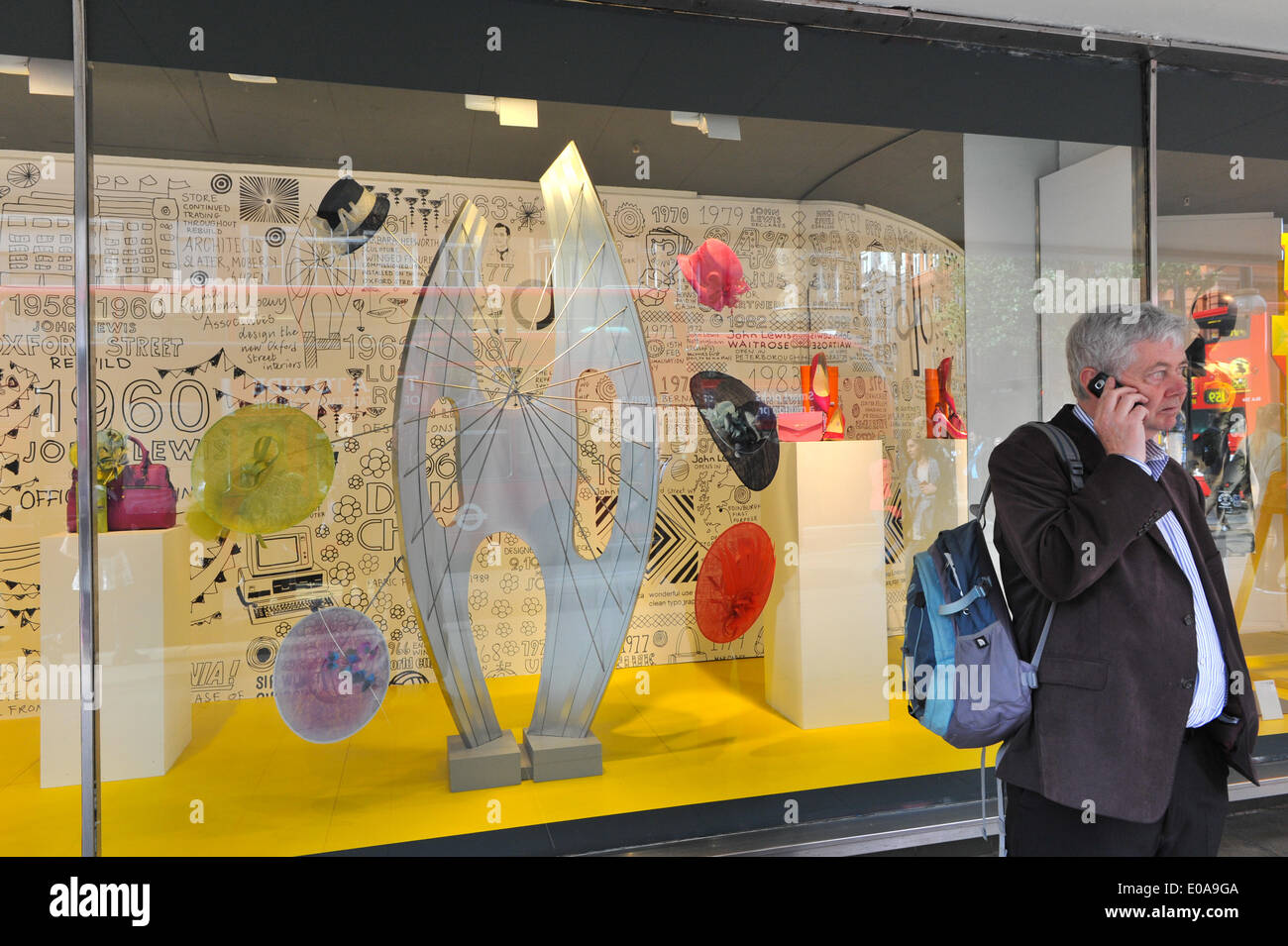 Oxford Street, London, UK. 7th May 2014. Window display including the ...