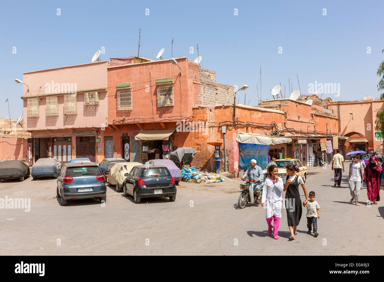 People in the streets of the Medina Marrakech, Morocco Stock Photo - Alamy