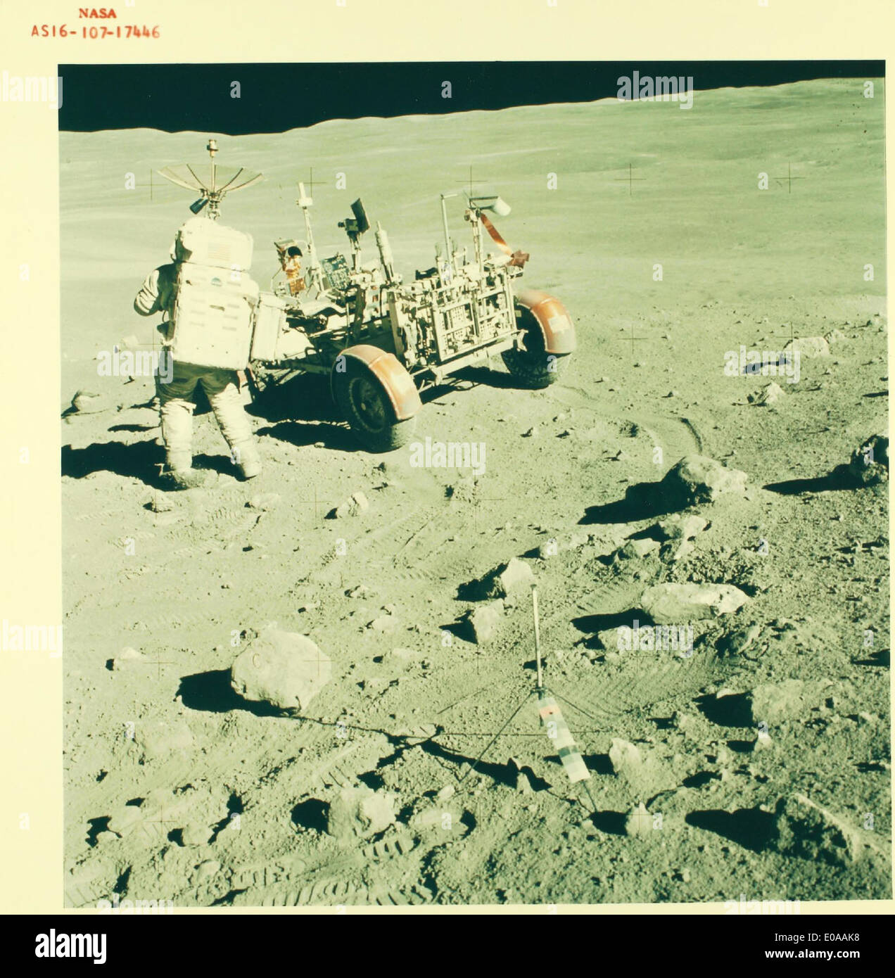 A glossy photograph of the Moon from NASA's collection. This image ...