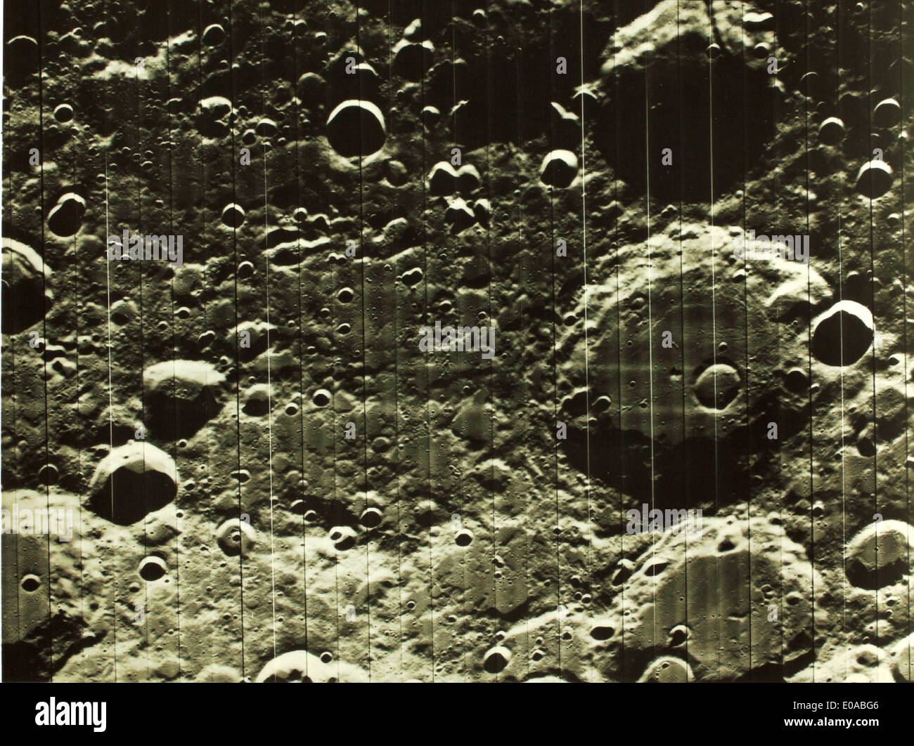 This glossy photograph from NASA captures a stunning view of the Moon ...
