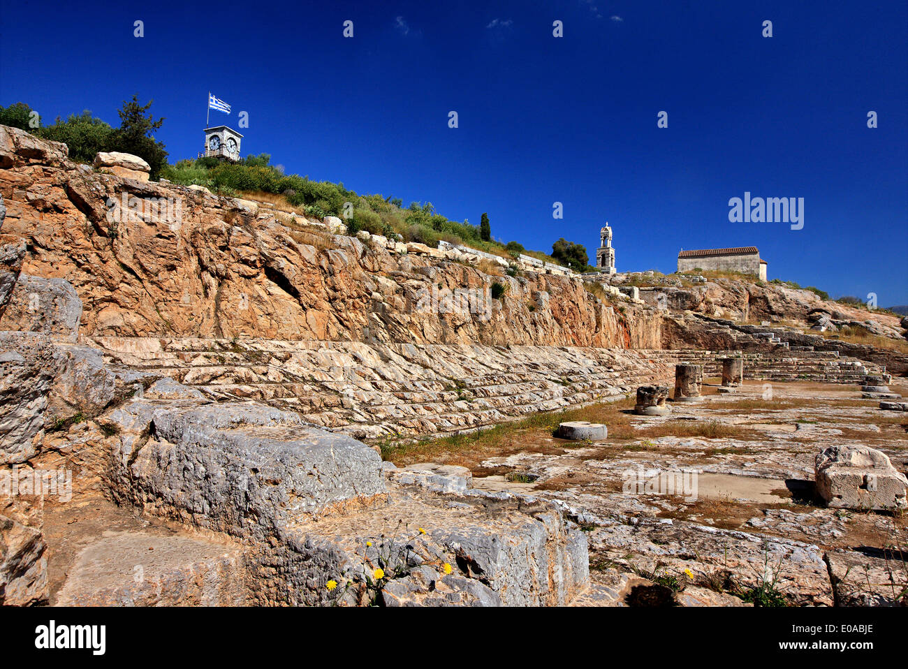 The Telesterion at the Archaeological site of Eleusis ("Elefsis" or ...