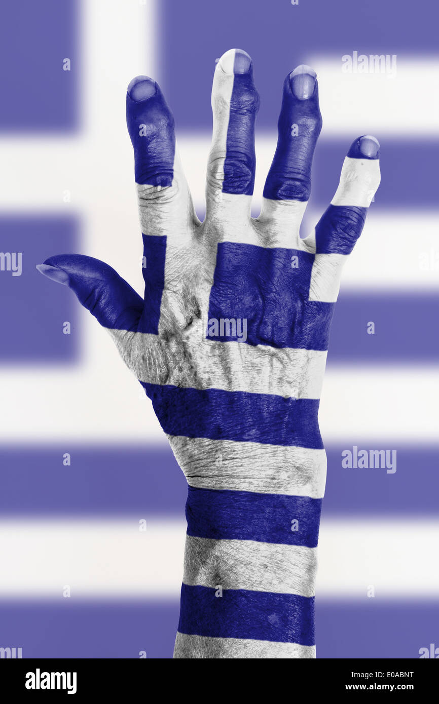 Old greece flag hi-res stock photography and images - Alamy